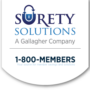 Surety Solutions 1-800-Members Logo - Surety Solutions, A Gallagher Company